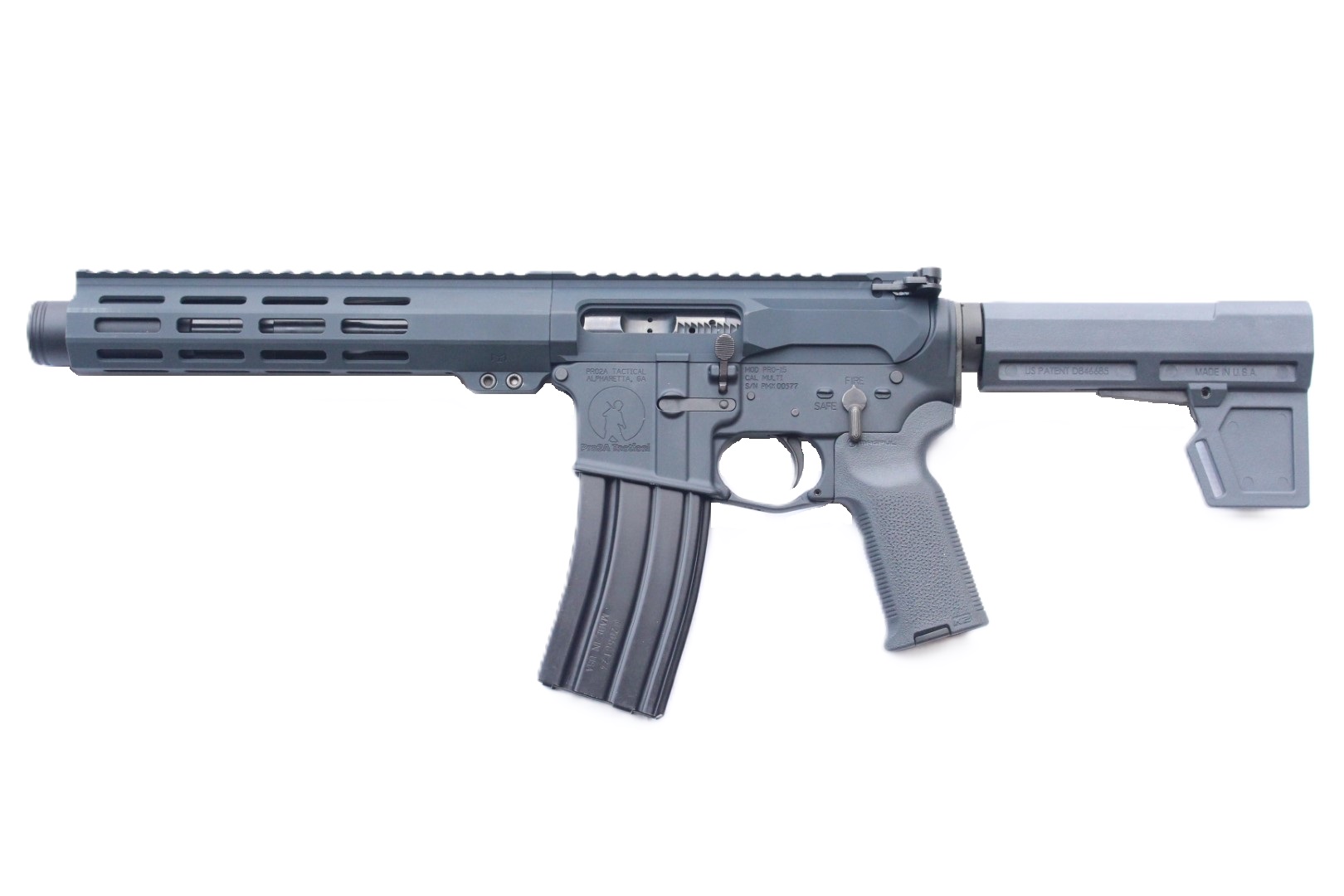 7.5 inch 5.56 NATO Pistol | Gray | Left Handed