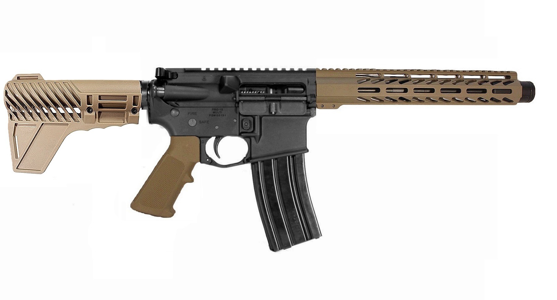 10.5" 350 Legend AR-15 Pistol BLK/FDE COLOR